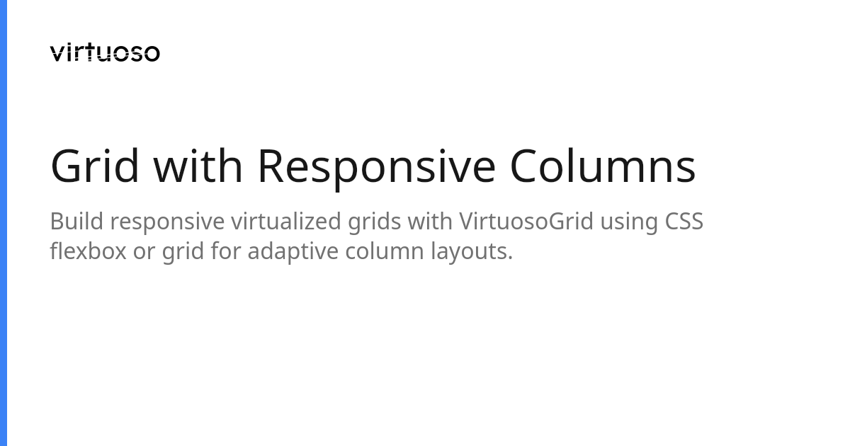Grid with Responsive Columns | Virtuoso